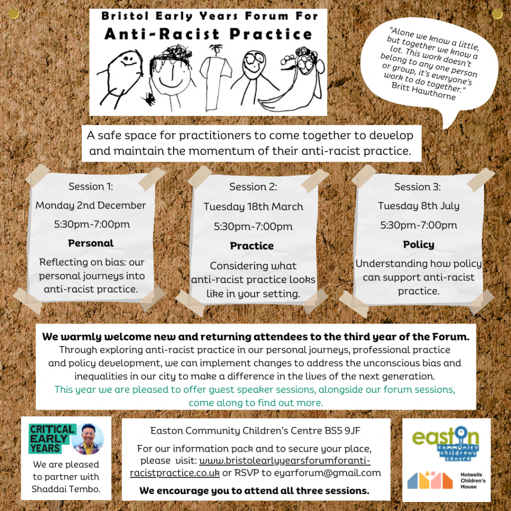 Bristol Early Years Anti-Racist Practice Forum - Bristol Association ...